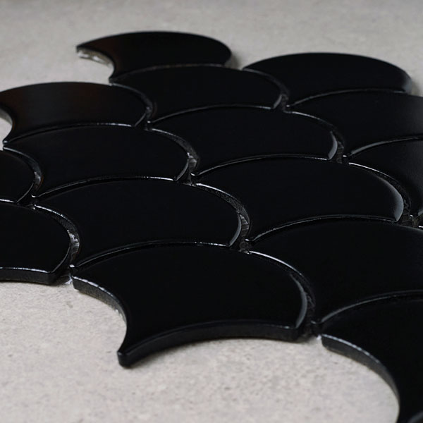 Fishscale Matte Black - Fika Revestimientos